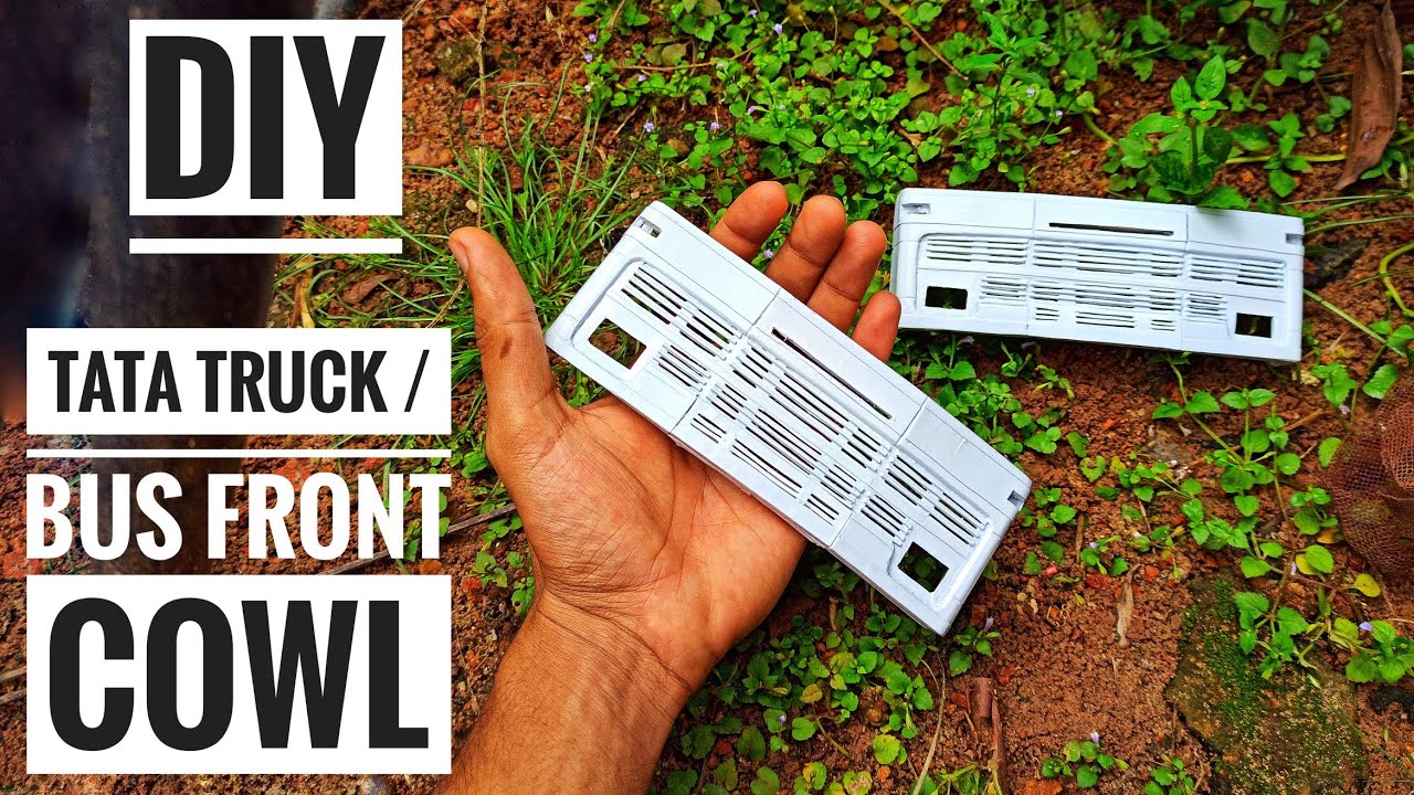 How to make tata truck/bus front cowl | DIY | MINIATURE |full making ...