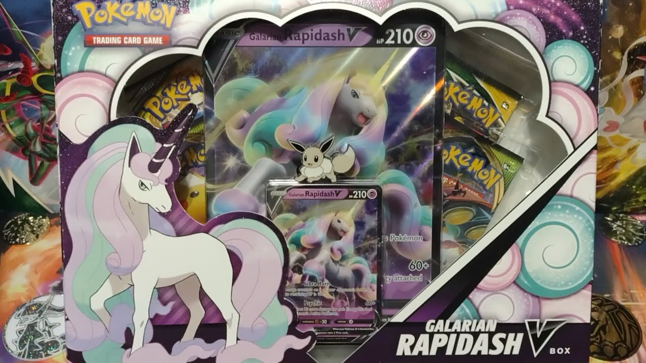 Galarian Rapidash V box opening. - YouTube