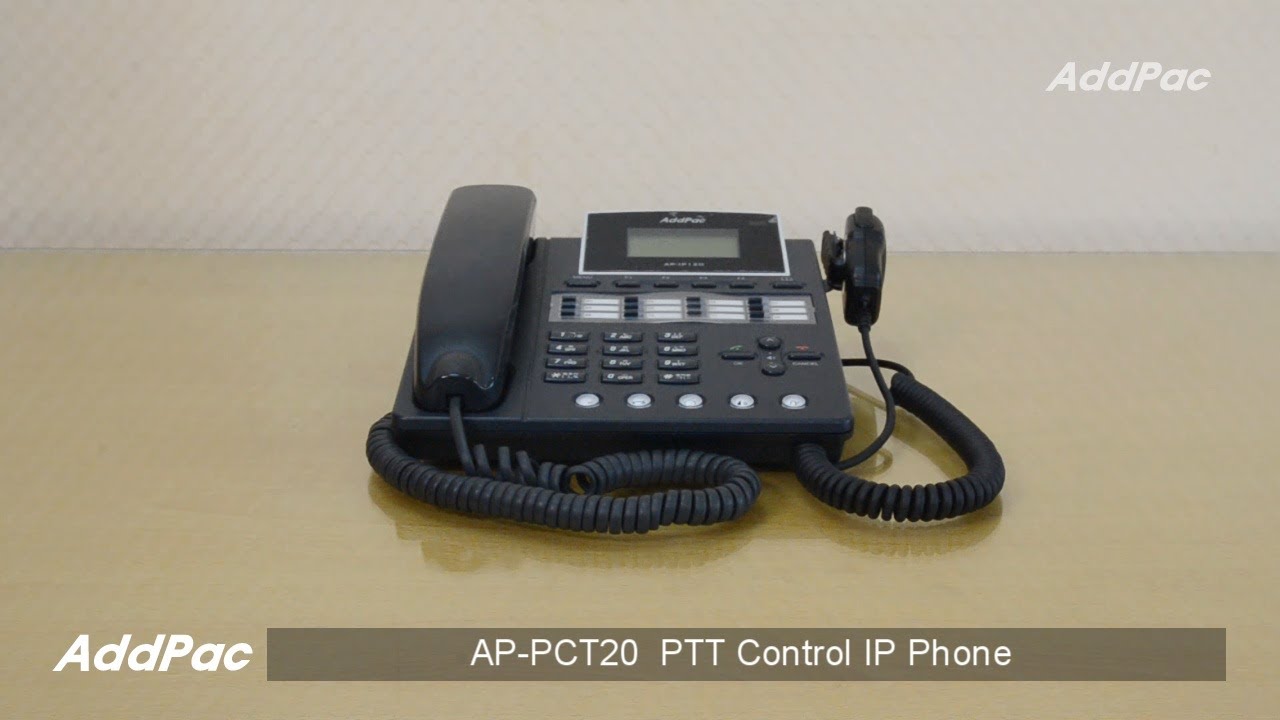 AP-PCT20 PTT(Push to Talk) Control IP Phone(PTT 푸시투토크 제어 IP폰) - YouTube
