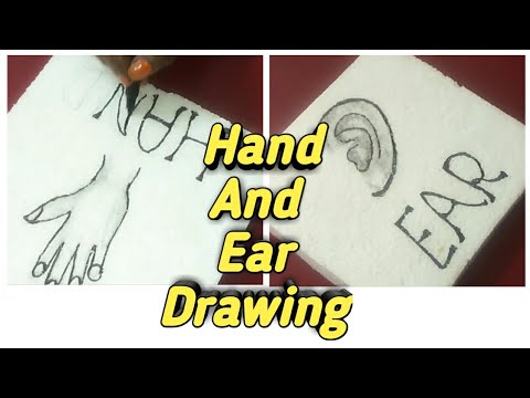 How To Draw Ear and Hand /Easy and Simple and 👂 Drawing - YouTube