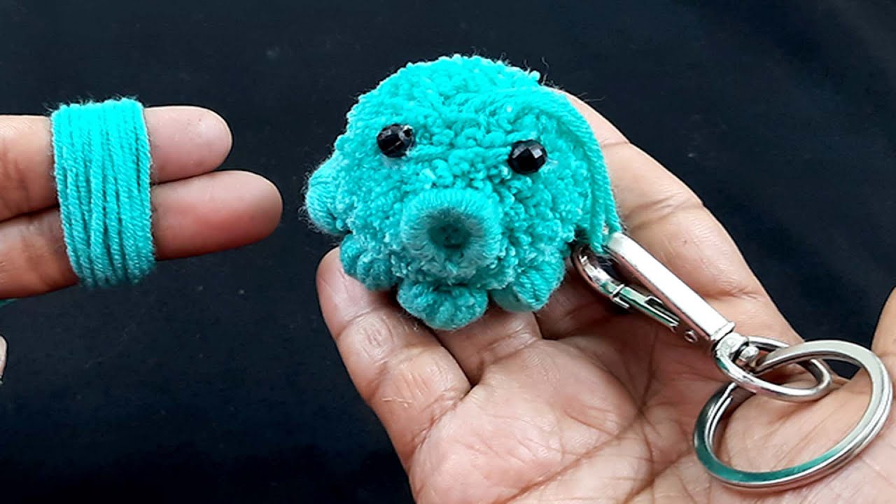 It's so Beautiful DIY Pom Pom Octopus Key chain Woolen Craft - YouTube