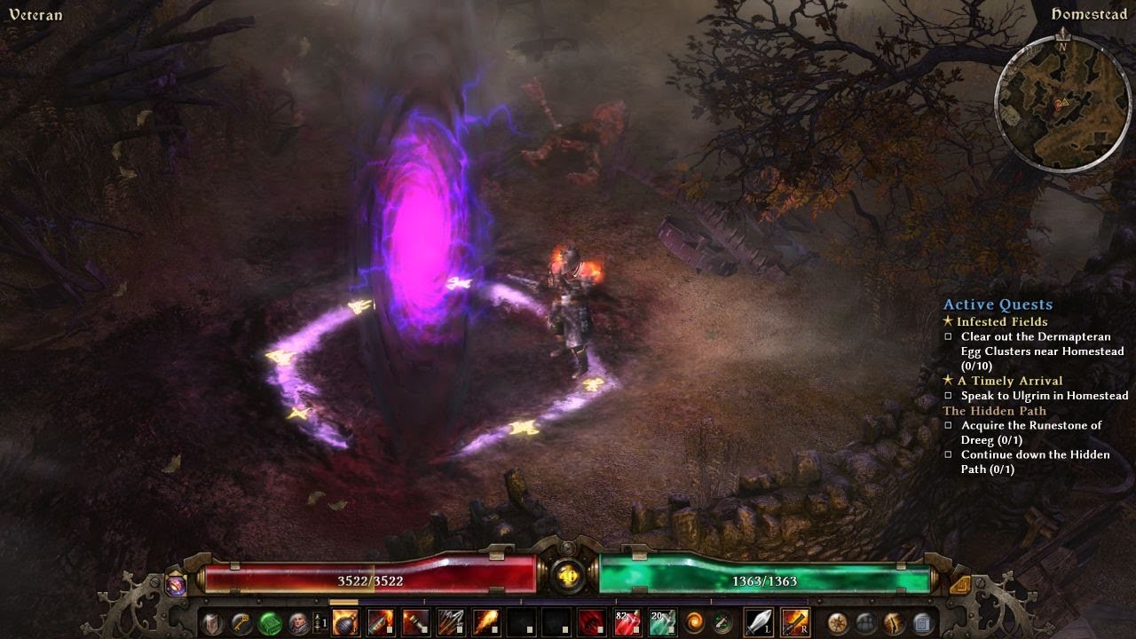 Grim Dawn #054 Vet. Pyromancer - Lvl ACT IV Lost Tomb of the Damned ...