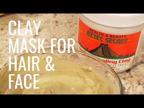 Aztec clay mask for hair and face! - YouTube