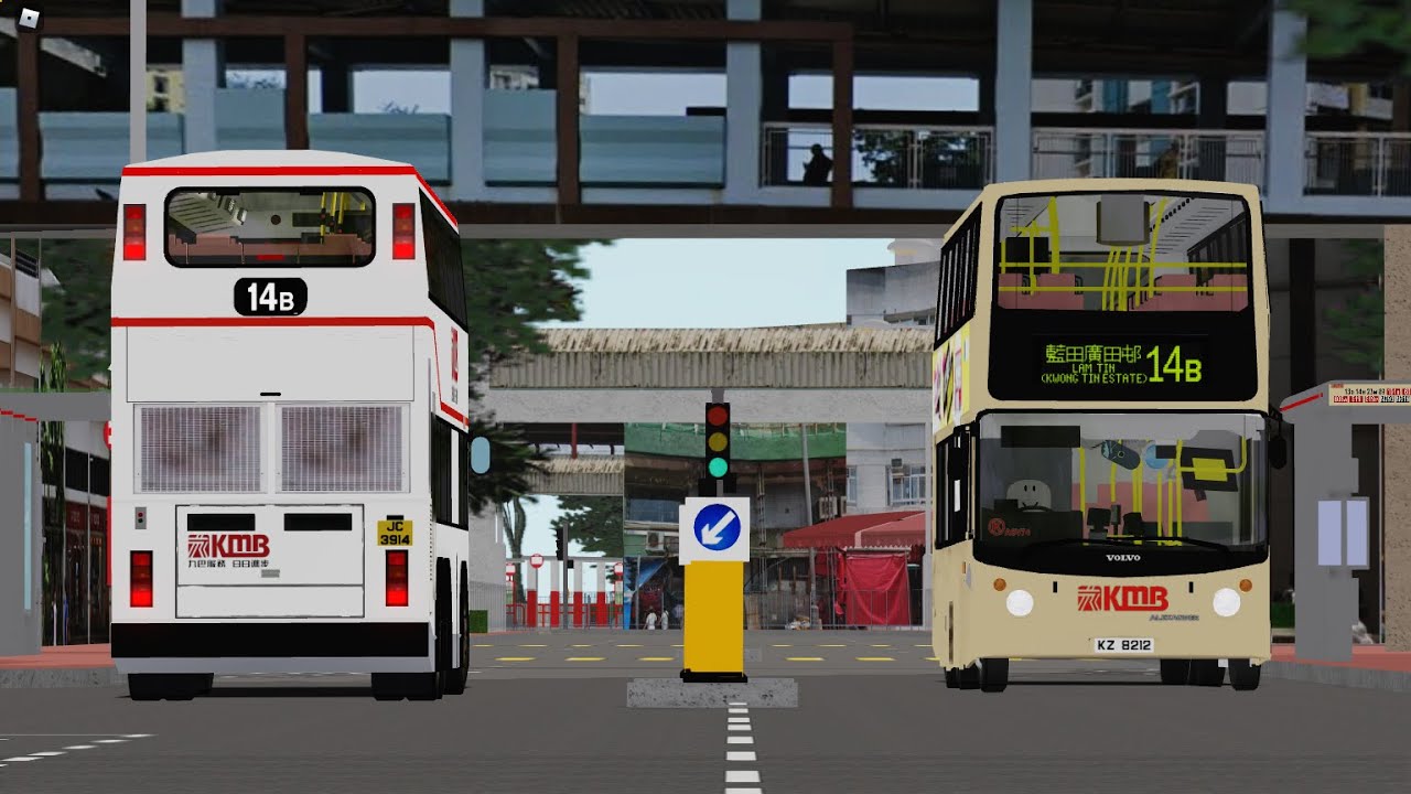 [Roblox] LS1526 Volvo B10TL 10.6m @ Route 14B | KMB | Roblox Kwun Tong ...