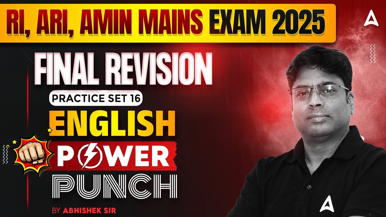 🔥Power Punch | RI ARI Mains English Practice Set #16 | RI ARI Mains ...