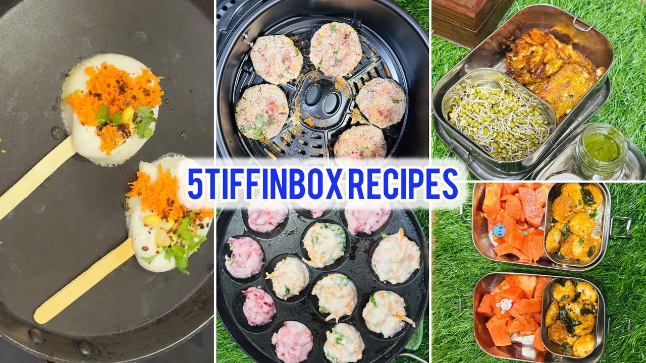 5 tiffinbox recipes for kids in telugu |breakfast recipes|simple tiffin ...