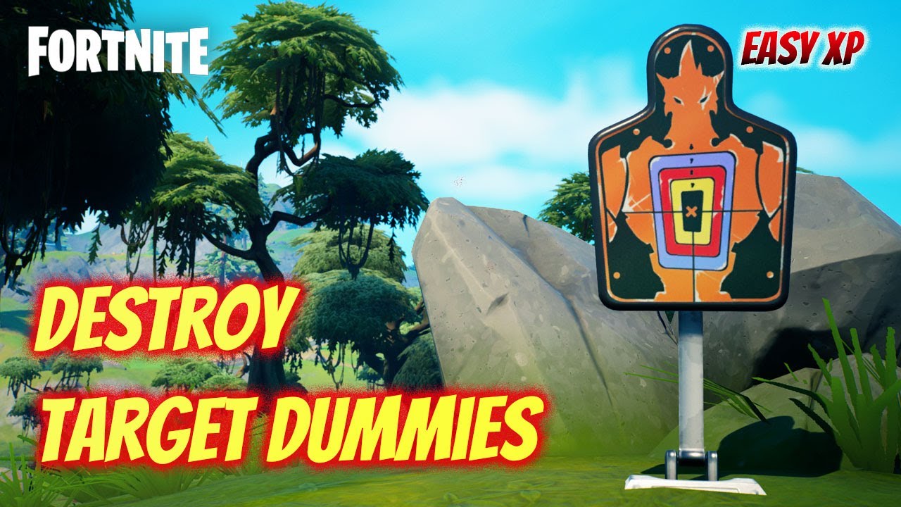 Destroy Target Dummies with IO Weapons - Fortnite - YouTube