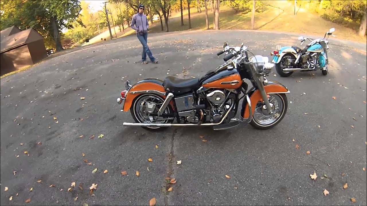 73 Harley FLH - YouTube