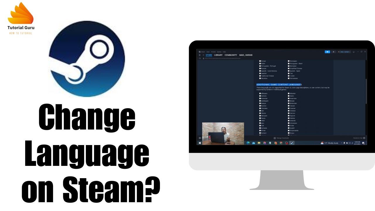 How to Change Language on Steam? - YouTube