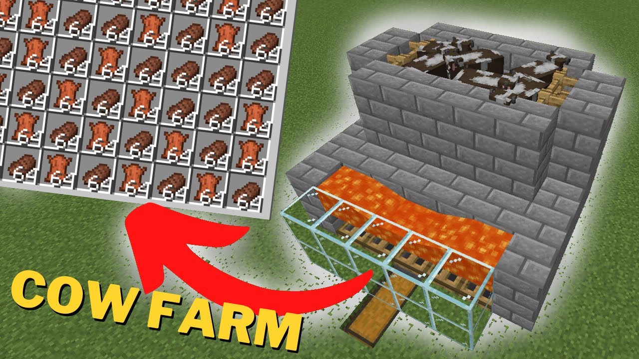 Usine à vache ! [TUTO] Cow Farm [1.16/1.22.+]Minecraft - YouTube