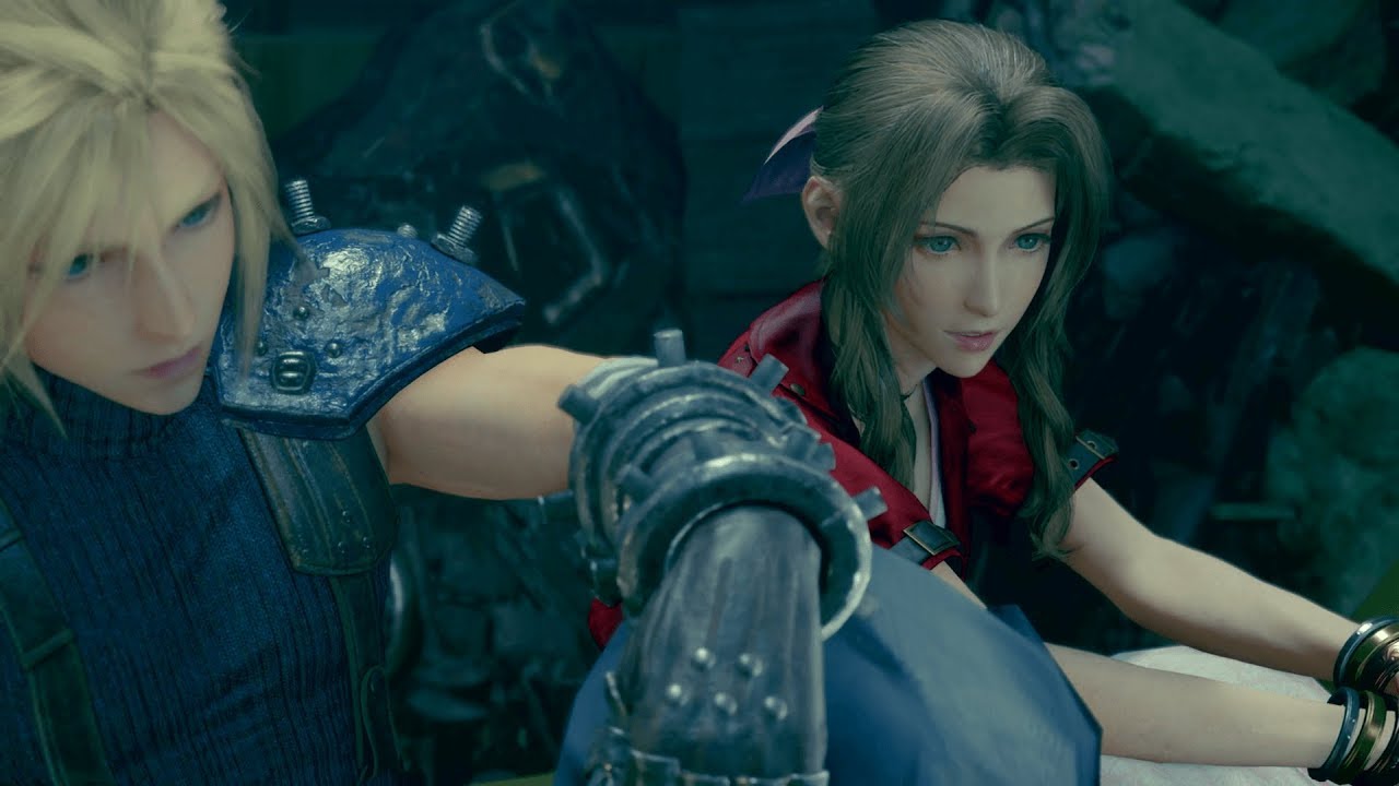 Final Fantasy VII Remake: Aerith and Cloud at the Park - YouTube