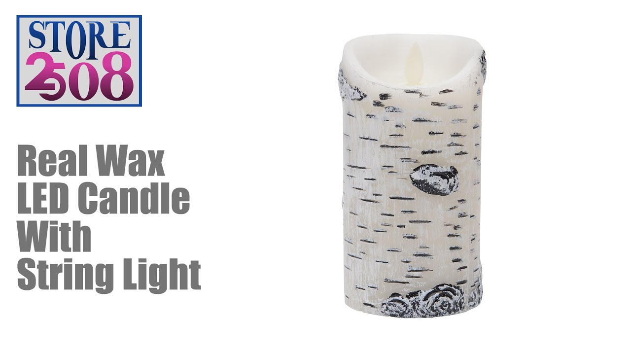 Store2508 Shell Design LED Candle with Real Wax Body - YouTube
