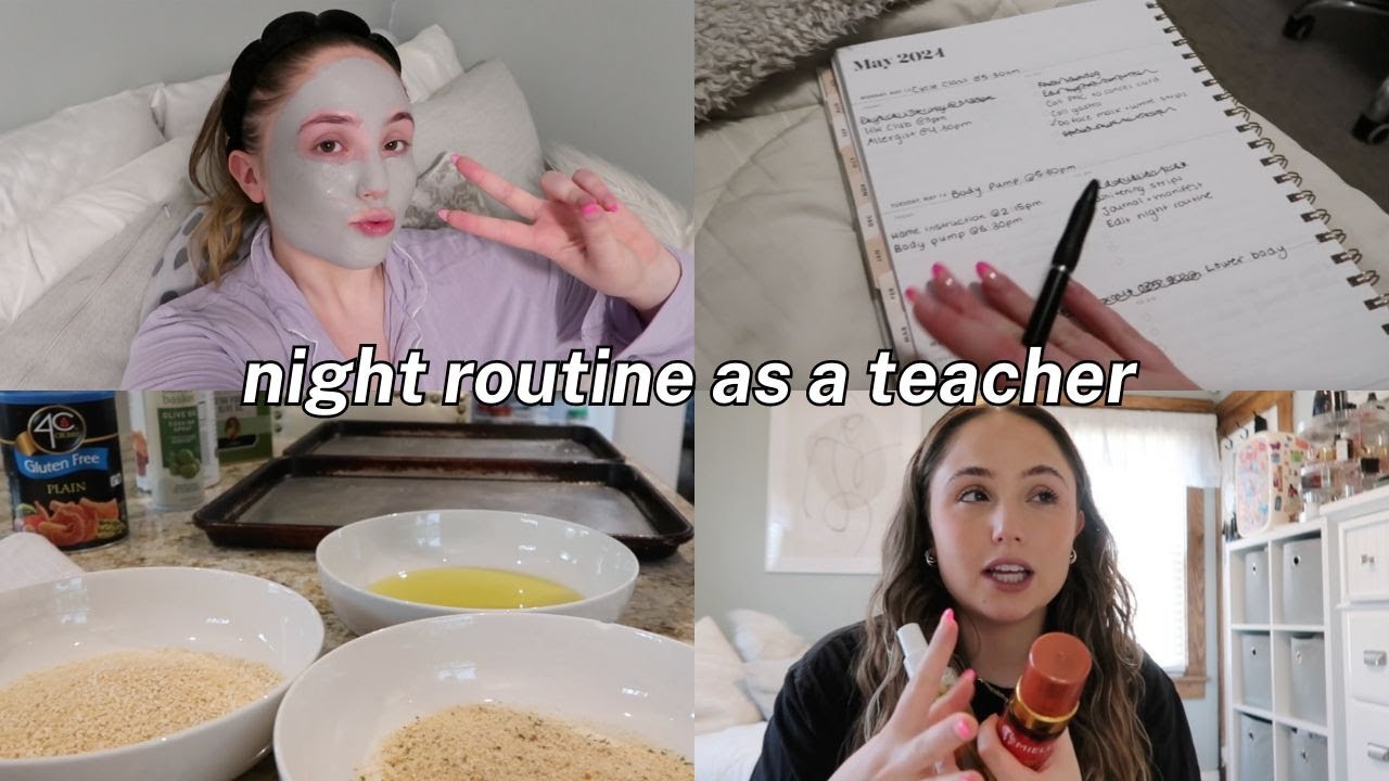 NIGHT ROUTINE AS A TEACHER - YouTube