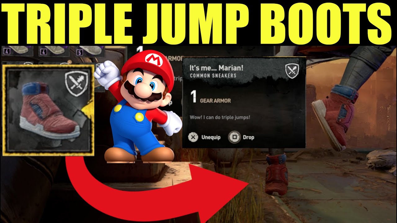 Dying light 2 Super Mario Easter egg (Unlock triple jump boots) its me ...