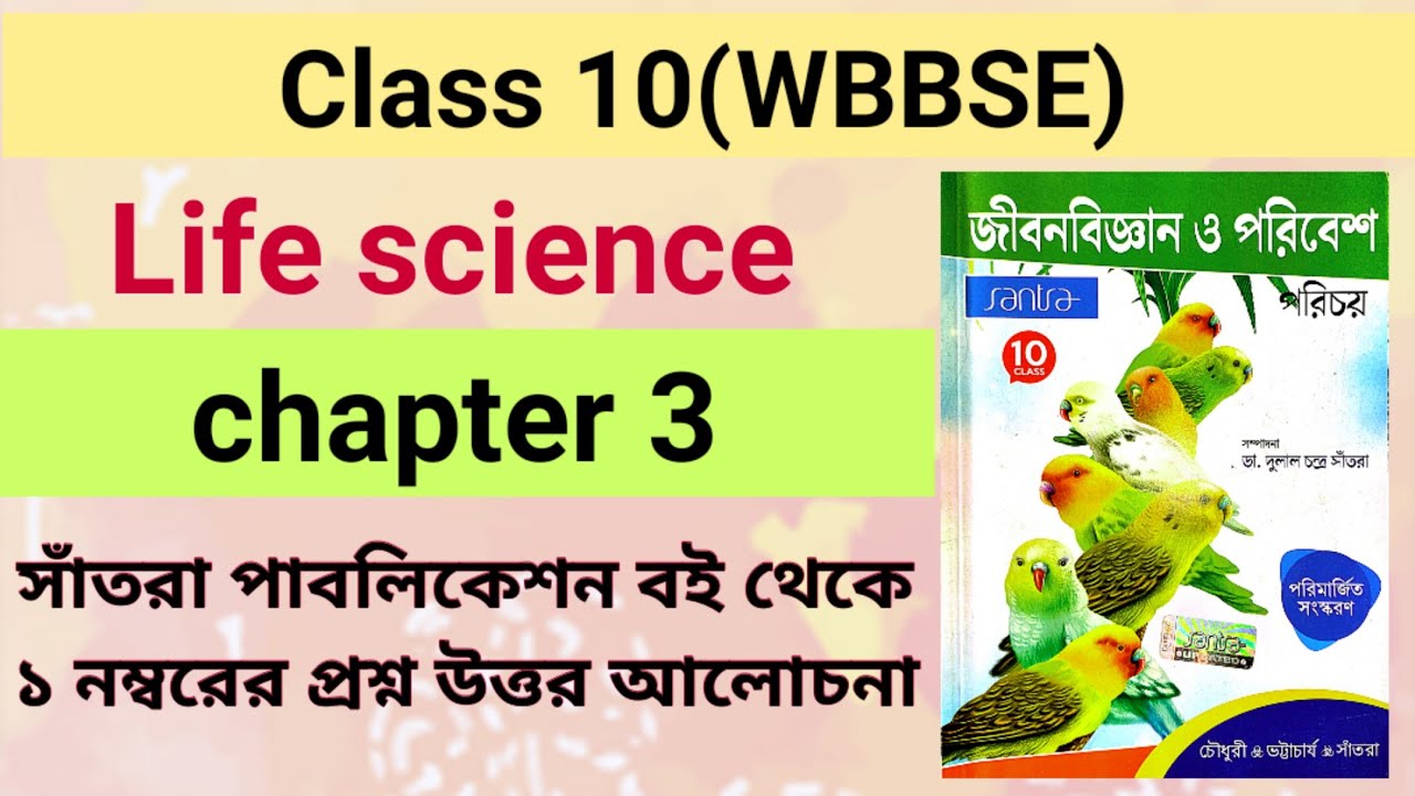 Class 10 Wbbse Life Science Chapter 3 Short Questions Answers From Class 10 Wbbse Life Science Chapter 3 Short Questions Answers From