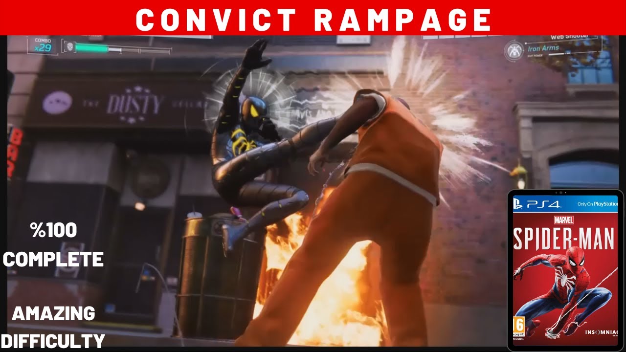 CONVICT RAMPAGE SPIDER MAN PS4 - YouTube