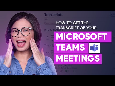 How to Get a Transcript of a Microsoft Teams Meeting