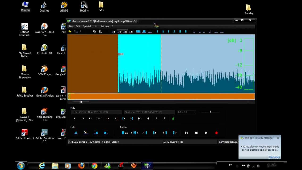 Como cortar una musica con mp3 direct cut - YouTube