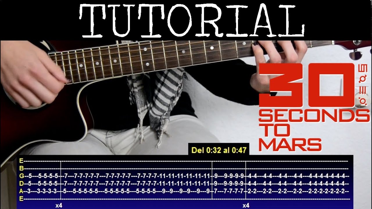 The kill de 30 Seconds to Mars (Tutorial de guitarra) / How to play ...