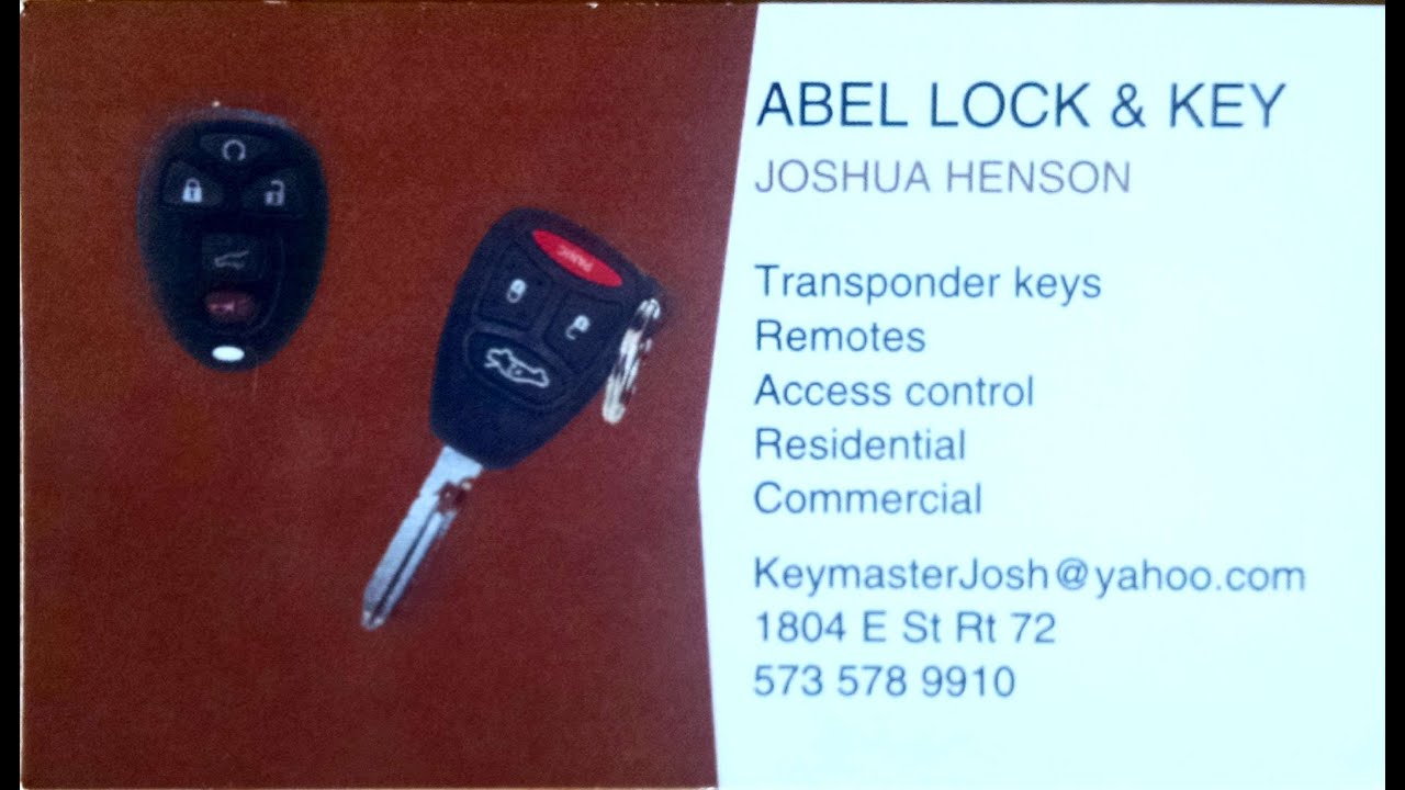 Abel Lock and Key Saint Clair MO Program Keys, Safe Opening, Lock Out Service, Commercial and ...