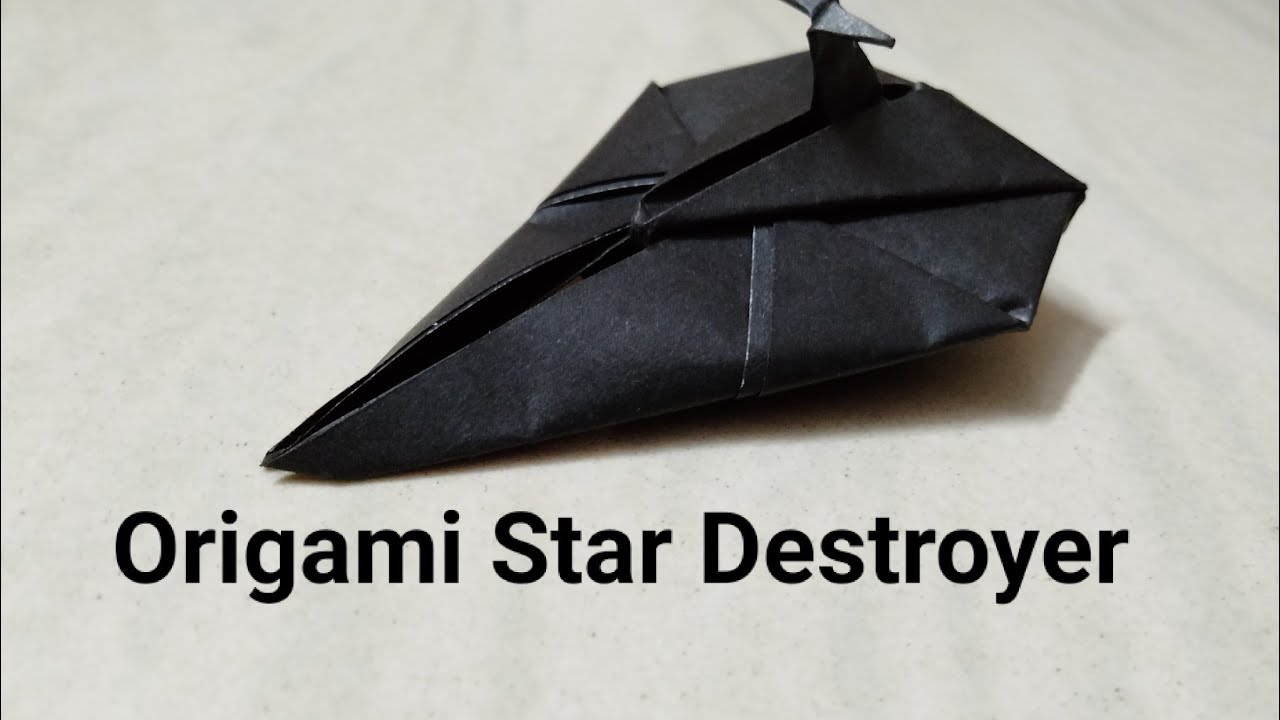 Origami Star Destroyer from Star Wars #origami #StarWars #StarDestroyer ...