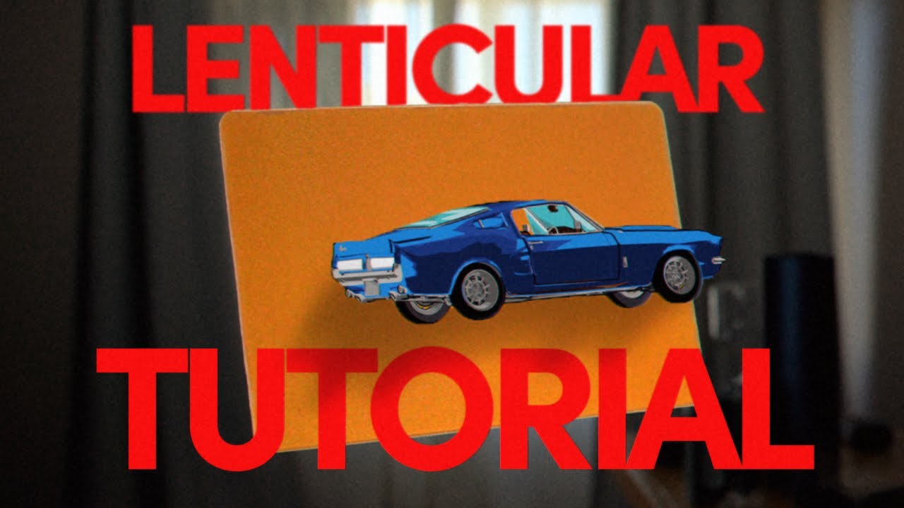 how to make a lenticular print - YouTube