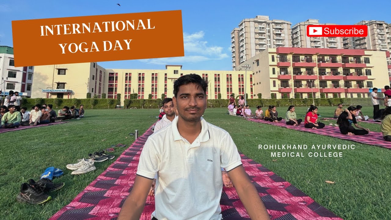 #InternationalYogaDay in Rohilkhand Medical college | 21 June #vlog # ...