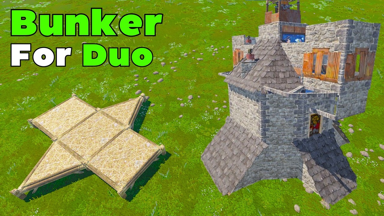 3x1 Bunker Base Design - Rust (2024) - YouTube