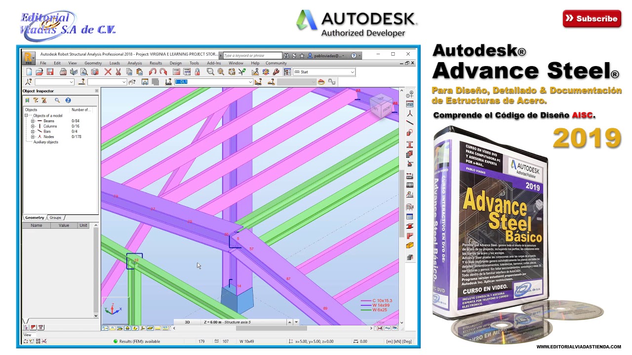Advance Steel 2019 Curso Esencial - YouTube
