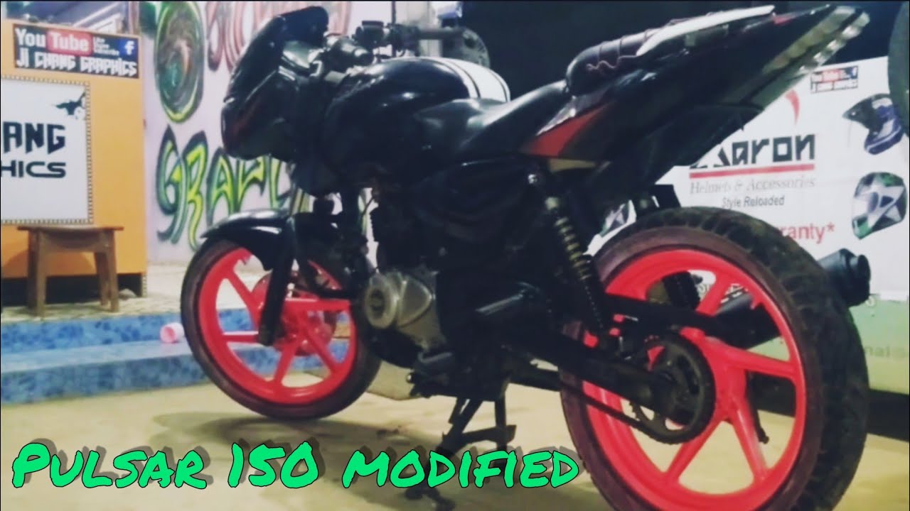 Modified Pulsar 150 || Paint Work 🔥 Stikaring 🔥 Tail Tady🔥 - YouTube