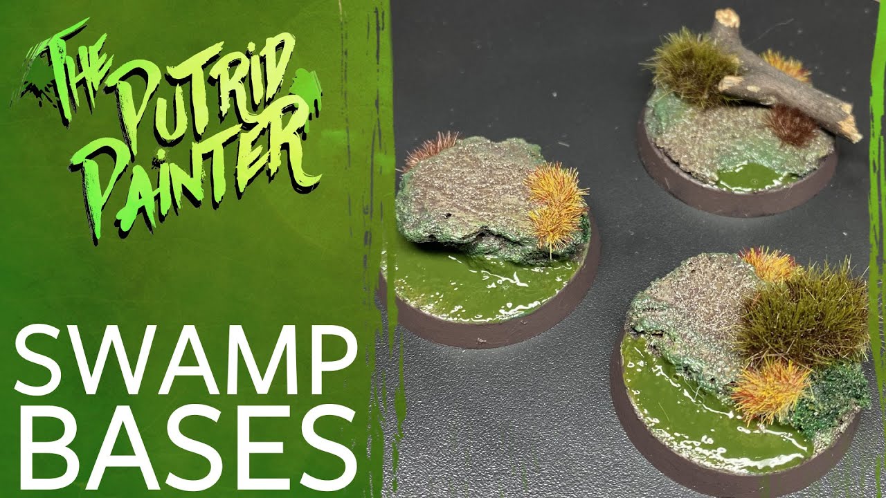How to paint Swamp Bases - YouTube