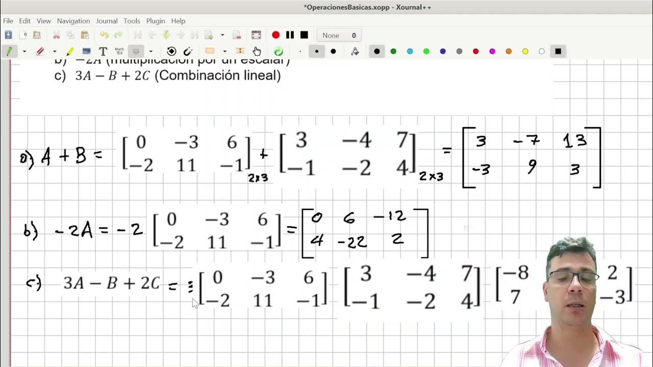 Operaciones Básicas con Matrices - YouTube