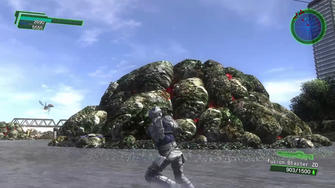 EDF Earth Defense Force 4.1 Mission 42 Waterside Bugs [The Right Timing ...