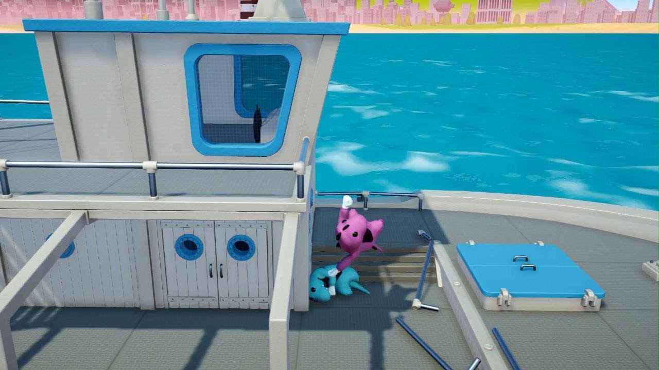 Gang Beasts three rounds of trawler. - YouTube