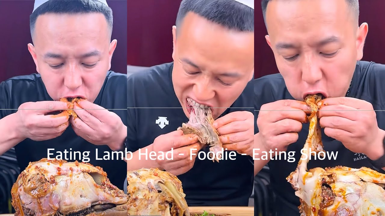Eating Lamb Head - Foodie - Eating Show - YouTube