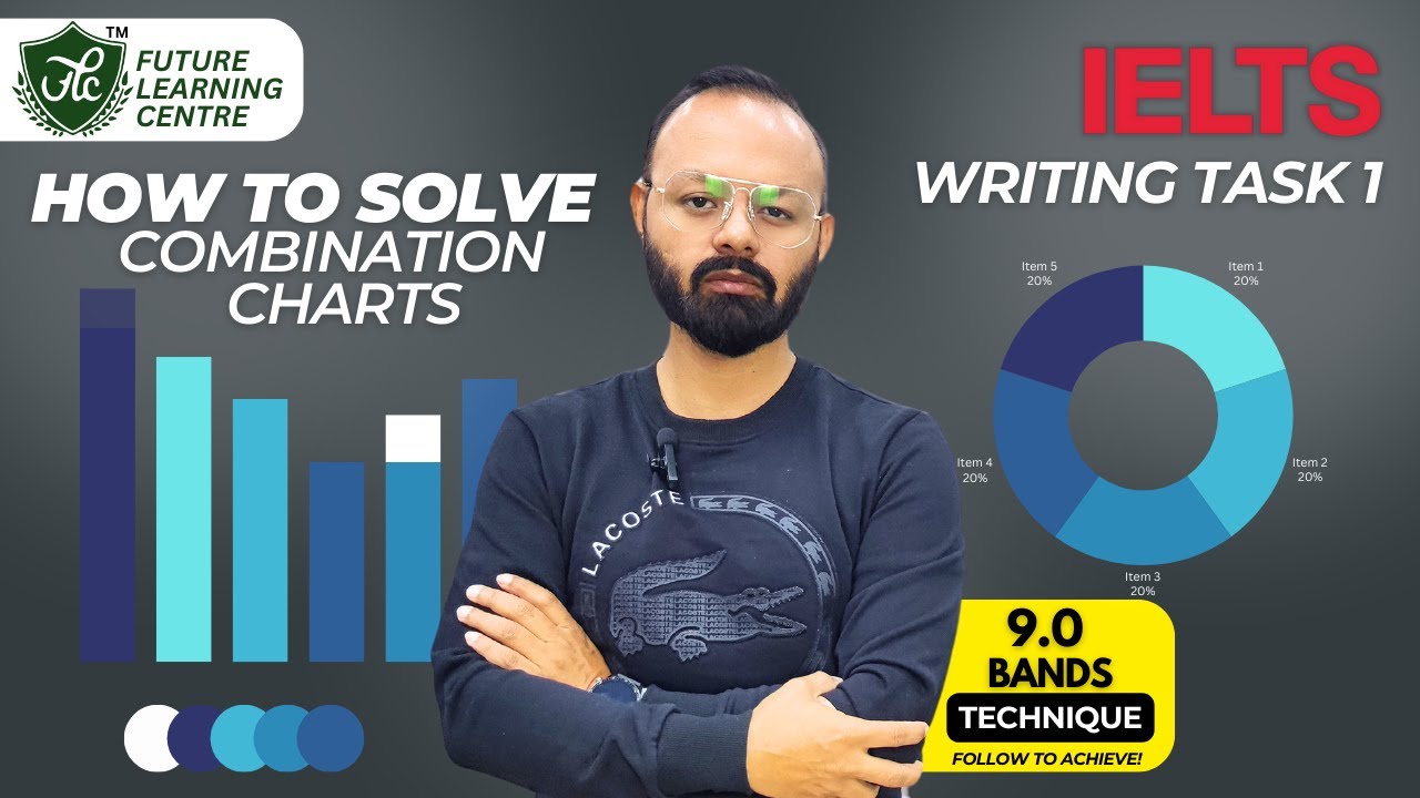 IELTS Writing Task 1: Combination Chart Technique for Band 9 - YouTube