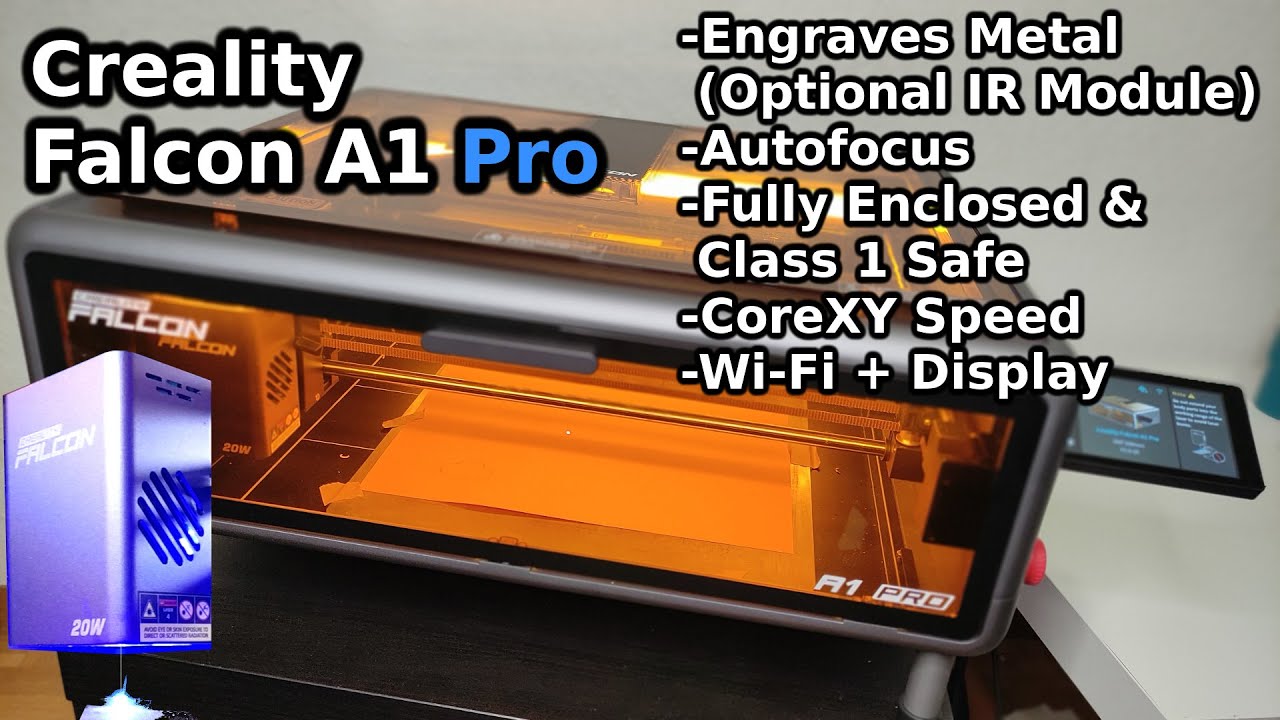 Creality Falcon A1 Pro Review - 20W Laser Engraver with 2W IR Metal ...