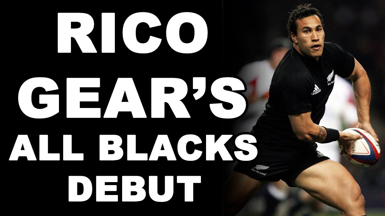 Rico Gear's All Blacks Debut - YouTube