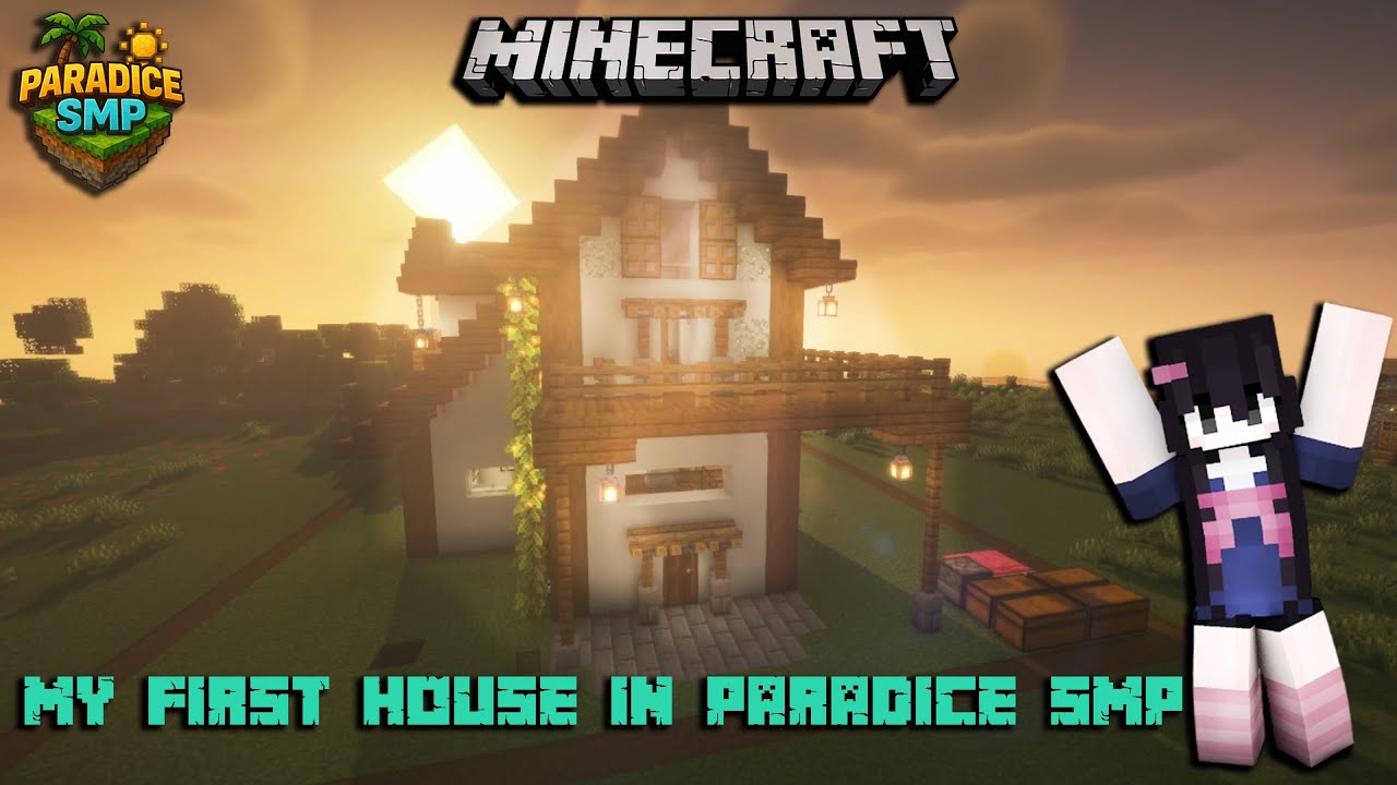 MY FIRST HOUSE IN PARADISE SMP IS READY | MINECRAFT - YouTube
