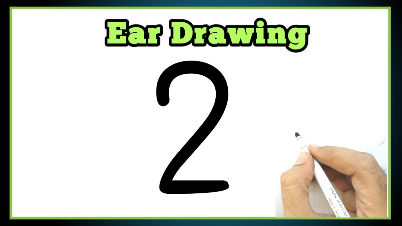 Very Easy👂Ear Drawing | Simple Ear Drawing | How to Draw Ear for ...