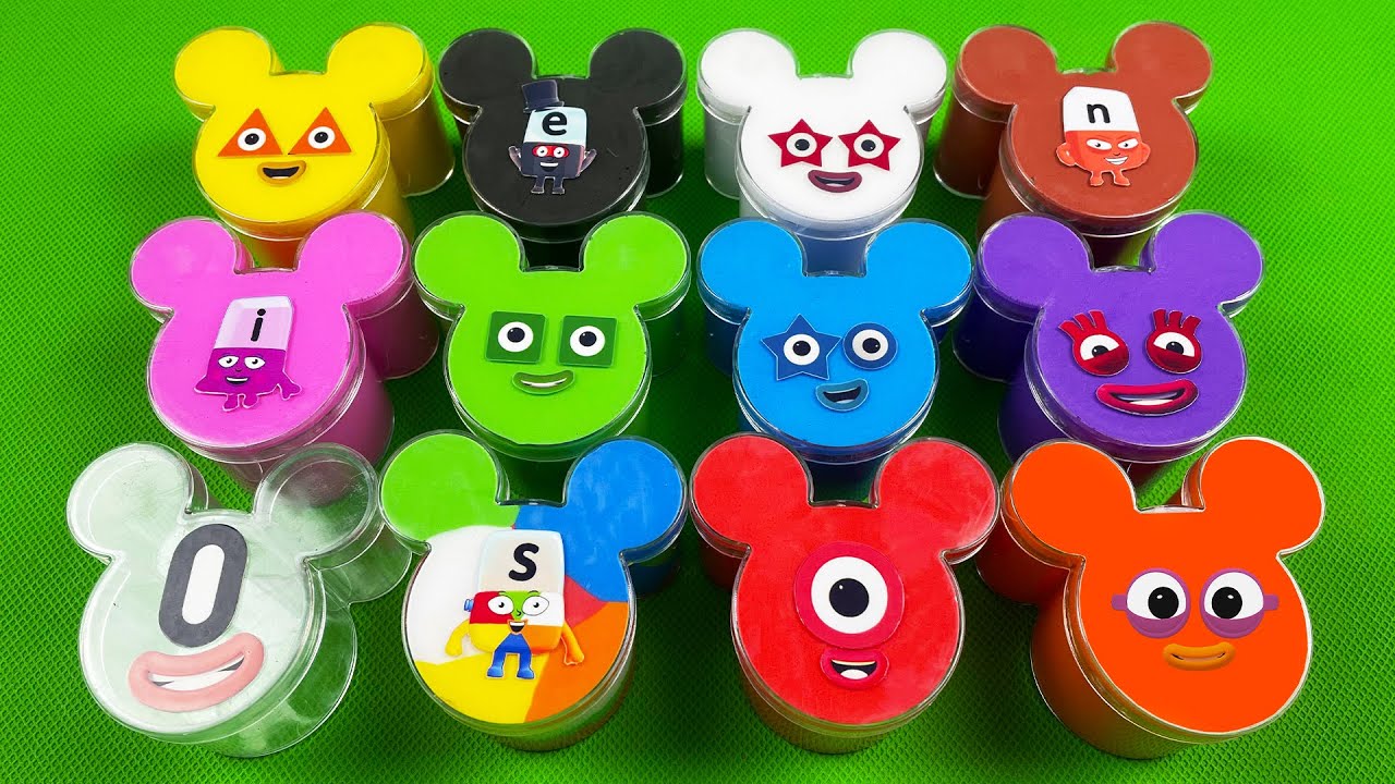 Numberblocks & Alphablocks - Looking For Clay With Mickey Mouse Shape ...