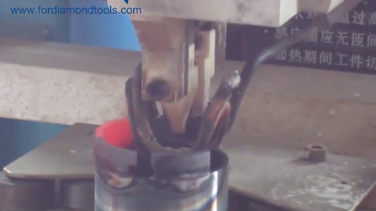 Diamond Core Drill Bit welding rack, brazing machine for diamond core drill bit segment welding ...