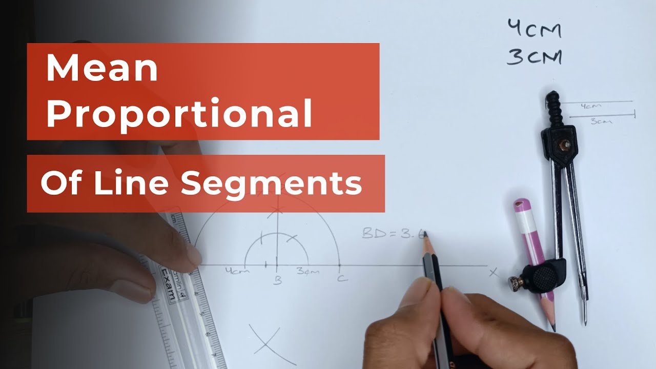 Construction: Determination of mean proportional | Part 1 | By ...