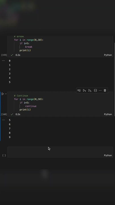 Python - Break, Continue and Pass #python #shorts #shots #pythonforbeginners #pythonforbeginners ...