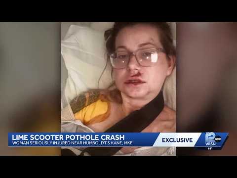 'I might never be the same because of a pothole': MKE woman severely injured after Lime scooter h...