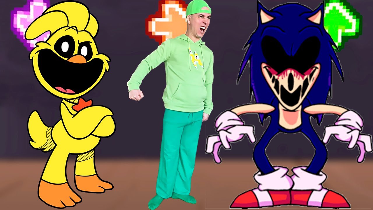 FNF Character Test | Gameplay VS Real Life | Smiling Critters Vs Sonic ...
