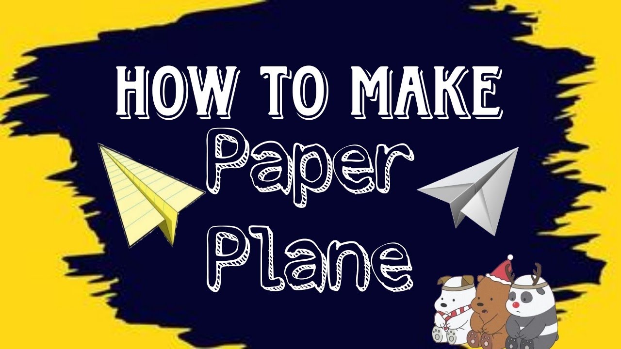 How To Make Paper Plane || Paper Ka Plane Kese Banayein - YouTube