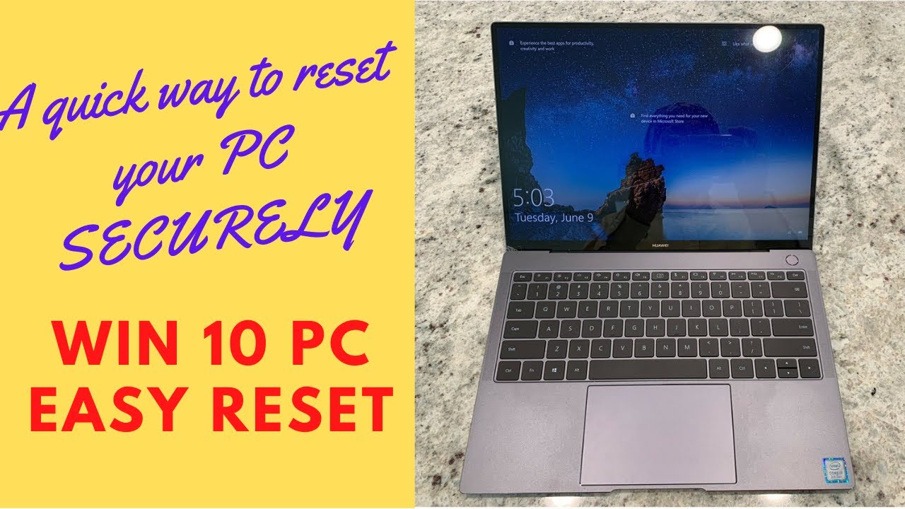 How to easily reset your windows 10 PC securely for resell. Data ...