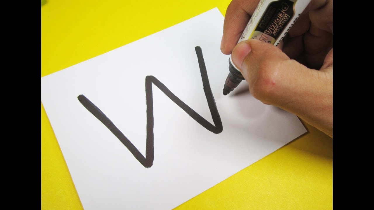 How to turn Letter "W" into a Cartoon DIAMOND ! Fun with Alphabets ...