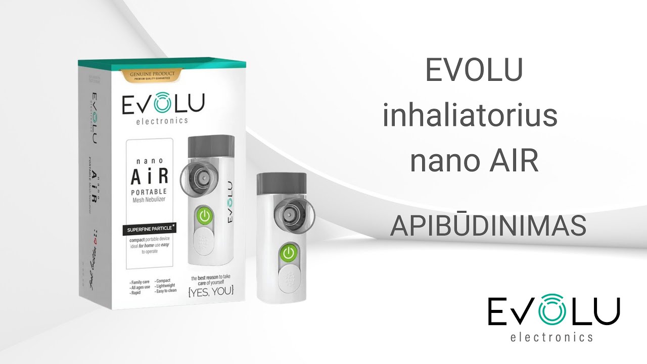 EVOLU nano Air inhaliatorius LT - YouTube